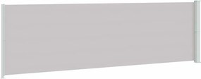 Zatahovací boční markýza 180 x 614 cm šedá 317968
