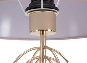 Stolní lampa Krista 64 cm růžovo-zlatá