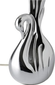 Bílá/ve stříbrné barvě stolní lampa z polyresinu (výška 53 cm) Swan – Ellos Home