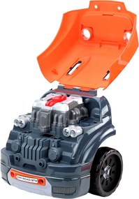 LEAN Toys Sada pro domácího mistra na rozebírání automobilových motorů, oranžová