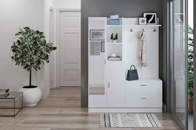Designová předsíňová stěna Kailano bílá