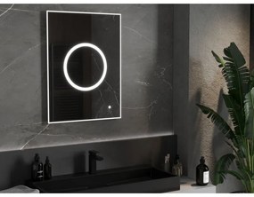 Mexen Koga, LED koupelnové zrcadlo s podsvícením 60 x 80 cm, 6000K, ochrana proti zamlžování, 9821-060-080-611-00