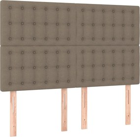 Box spring postel s matrací taupe 140x190 cm textil 3136913
