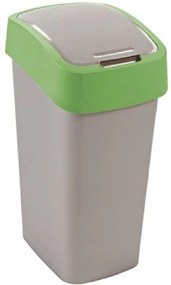Odpadkový koš Flip Bin 45l 195022 stříbrno/zel.