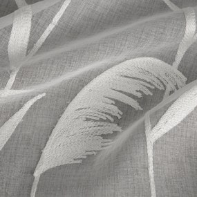 ZÁCLONA NA KROUŽCÍCH ABBIE 140X250 CM KRÉMOVÁ