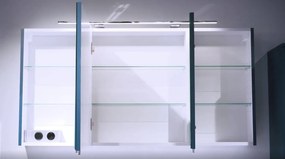 Kingsbath Vanessa Olive 120 zrcadlová skříňka do koupelny s LED osvětlením