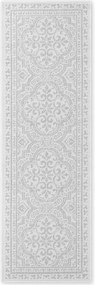 80x250 Běhoun Duet Rosel 106251 White/Gray na ven i na doma