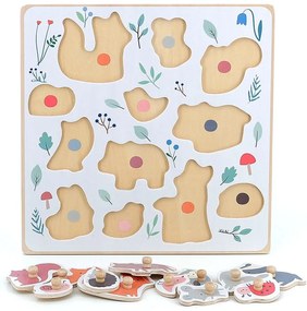 Vilac Lesní zvířátka puzzle s úchytem od Sarah Betz