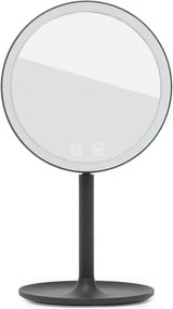 LED Kosmetické zrcátko SAT sklopné s kosmetické zrcátkom černá SATZKLEDC