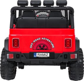 Elektrické autíčko Jeep BEAST 4x4 červené