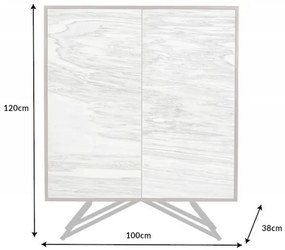 Bílá komoda Mountain Soul 120 cm