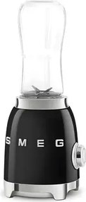 SMEG PBF01BLEU černá / Smoothie mixér / 300 W / 0,6 l / 2 rychlosti