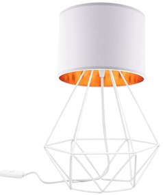 Stolní lampa SHADE, 1x textilní stínítko (výběr ze 4 barev), (výběr ze 3 barev konstrukce), G