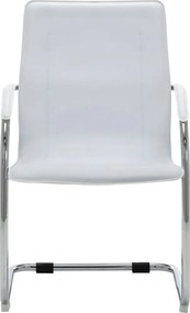 vidaXL Konzolová kancelářská židle umělá kůže [289359] Barva: Bílá