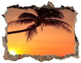 Wallmuralia Nálepka fototapeta 3D Západ slunce pláž 95x64 cm