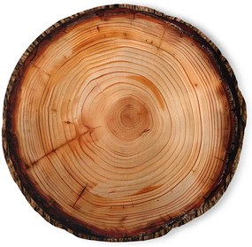 Kulatý polštář Dřevo