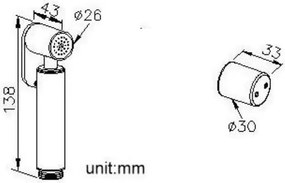 Sapho bidetová sprcha s držákem chrom 1209-02
