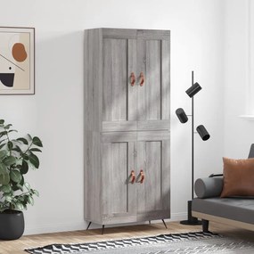 vidaXL Skříň highboard 69,5 x 34 x 180 cm kompozitní dřevo [3199658] Barva: šedá sonoma