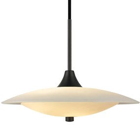 Halo Design 991300 závěsné svítidlo Baroni opál/černé, ø40cm