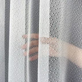 Žakárová záclona bílá metráž Ervi L004
