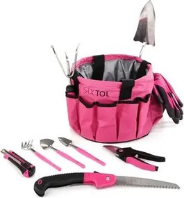 SIXTOL GARDEN PINK 10 / Sada zahradního nářadí / 10 ks