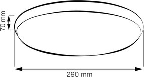 LED Stropní svítidlo LIBRA LED/15W/230V 4000K pr. 29 cm zlatá