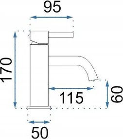 Rea Lungo, nízká umyvadlová baterie, bílá, REA-B4401