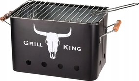 Přenosný gril Grill King, kovový, 44 x 23 x 23 cm