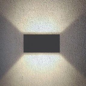 Brilagi - LED Venkovní nástěnné svítidlo DOUBLE CUBE LED/12W/230V antracit IP65