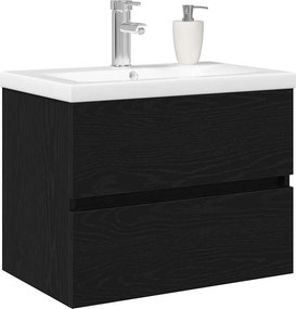 Skříňka pod umyvadlo Černý dub 60 x 39 x 62 cm Kompozitní dřevo 3333148