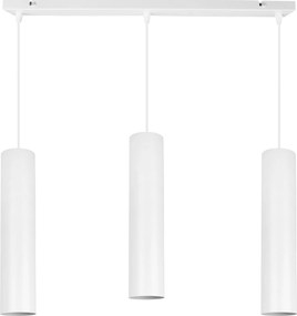 Závěsné Stropní Svítidlo Lustr Trojitý Bílá Elegantní Tuba Loft Led