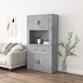 vidaXL Skříň highboard betonově šedá kompozitní dřevo