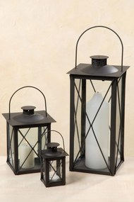Lucerna Farol antracit, sada 3 ks