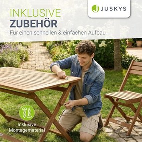Juskys Zahradní jídelní set Rimini z akáciového dřeva