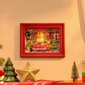 RoboTime Rolife DIY 3D dřevěné puzzle Štědrovečerní večeře s LED osvět