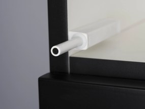 Deante Prizma, vysoká závěsná skříňka 350x350x1600 mm, černá matná, DEA-SDI_NSL1