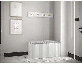 Předsíňová sestava Towiro Slim VI, Barva: bílá, Barva látek:: Abriamo 06
