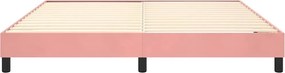 Rám postele s boxspringem růžový 180 x 200 cm samet 3120789