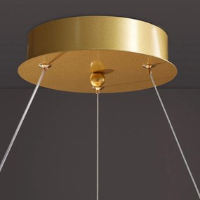 Závěsná lampa La Belle XXVII zlatá
