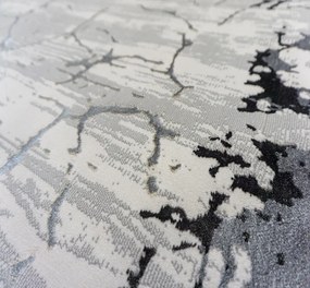 BE Koberec Allianz 6308 GREY - šedý obdélníkový Rozměr: 60x100 cm