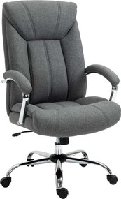 Vinsetto kancelářská židle s houpací funkcí - ergonomická židle s polstrovanými opěrkami a opěrkou hlavy, výškově nastavitelná, otočná židle s opěradl