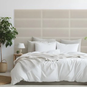 Sametový čalouněný panel - Obdélník - 80x20cm Farba: Krémová