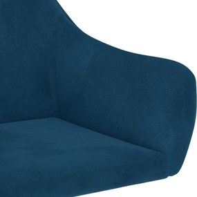 Petromila Otočné jídelní židle 2 ks modré samet