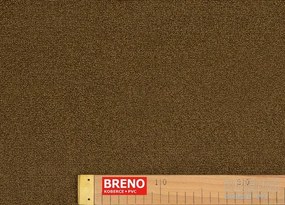 Breno Metrážový koberec NOBLE 51 hnědý, šíře 400 cm, Hnědá