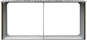 vidaXL Zahradní kůlna na dříví pozinkovaná ocel 330x92x153 cm [47087] Barva: Hnědá