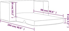 vidaXL Dětská rozkládací pohovka 2místná měkký plyš [357035] Barva: Růžová