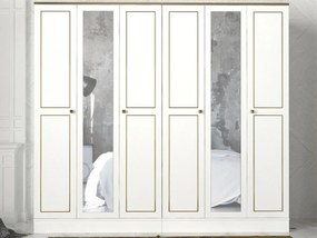 Šatní skříň Ravenna 210 cm bílá