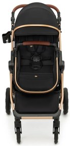 KINDERKRAFT - Kombinovaný kočárek 3v1 ESME Pure black + autosedačka MINK PRO