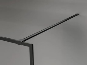 Mexen, Mexen Kioto-XF sprchová stěna s rámem 90 x 202 cm, 10 mm průhledná, černá - 800-090-104-70-00-X