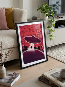 Ondrej Časnoha | Blízke stretnutie vrakunskeho druhu Rám: Černý, Velikost: 30 x 20 cm